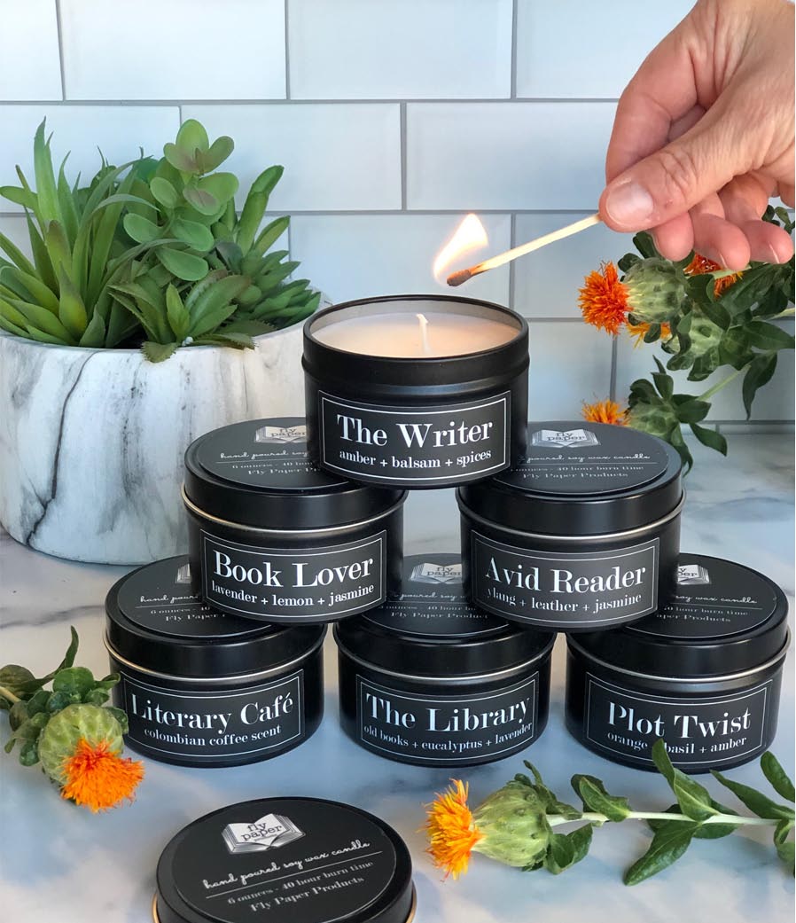 Book Lover Soy Candles and Reed Diffusers – Fly Paper Products