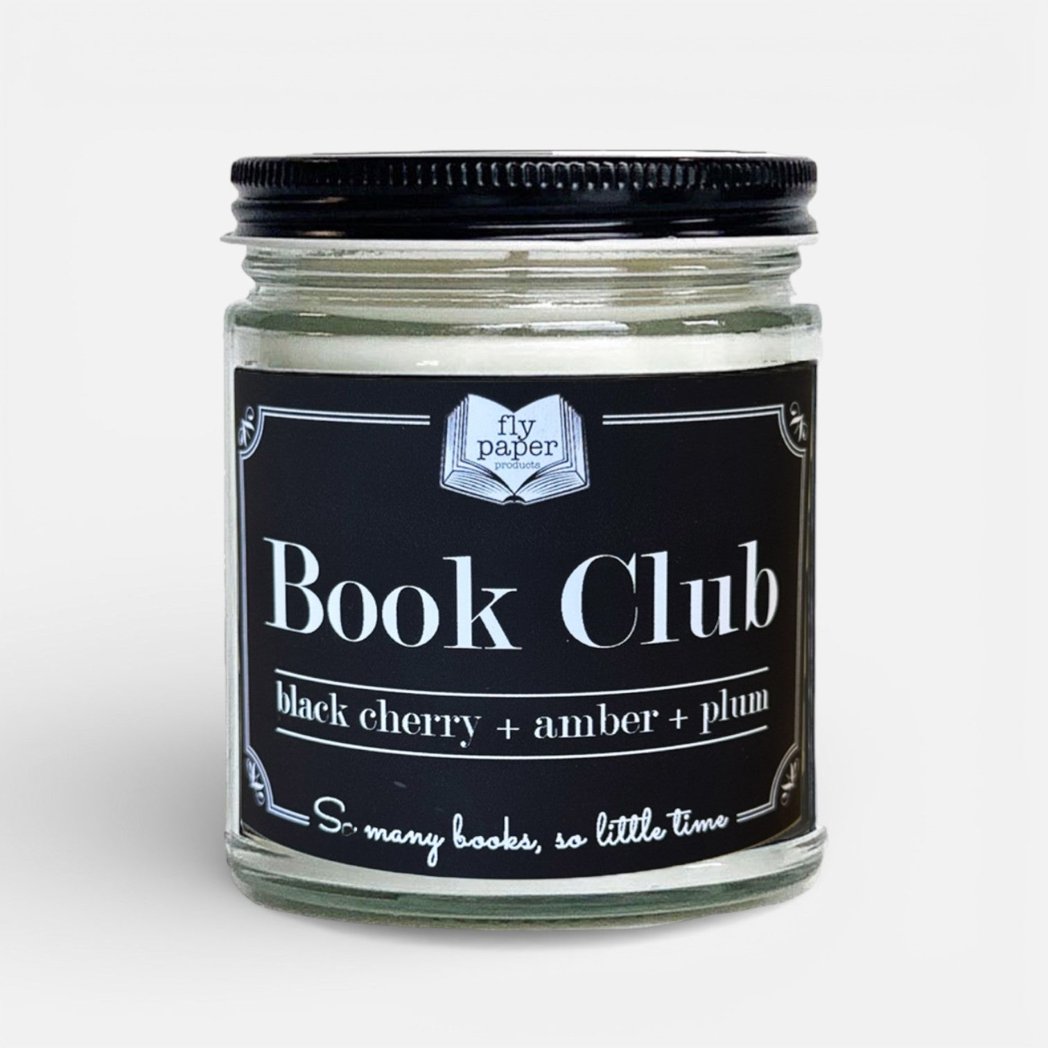 Book Club | 9oz Soy Candle | Cinnamon + Leather + Amber | Book Lover ...
