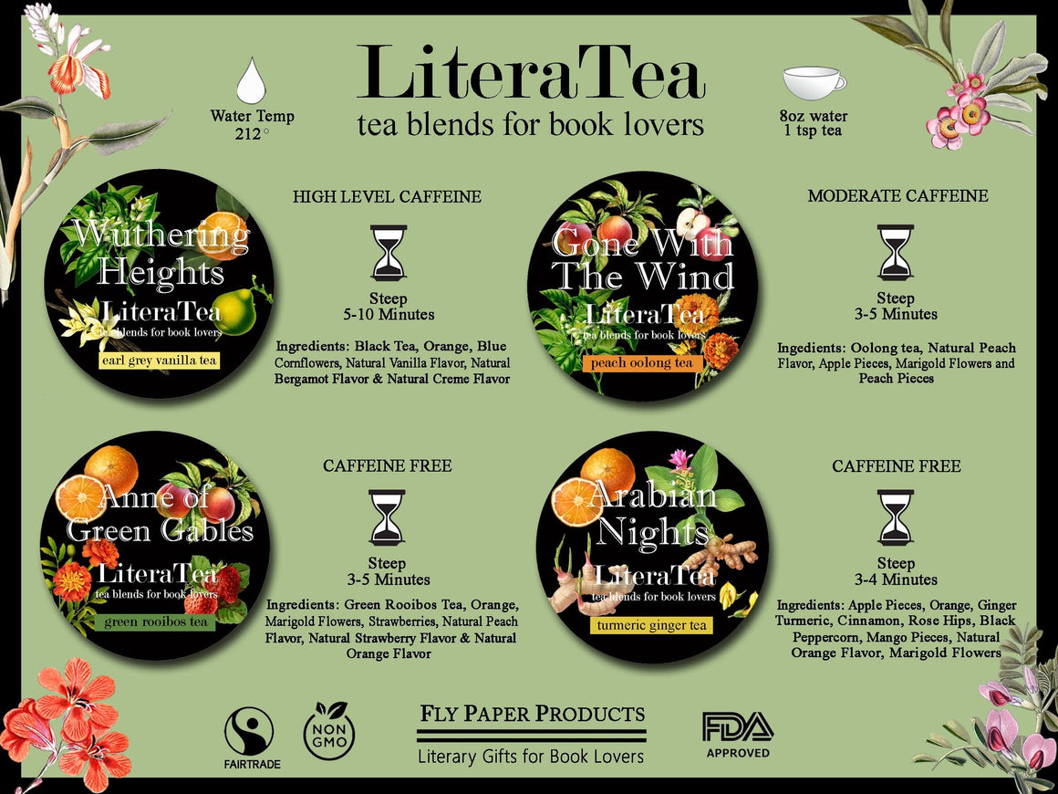 Ultimate Tea Lover Assortment Gift Box with 4 Mini Loose Leaf Tea Blen ...
